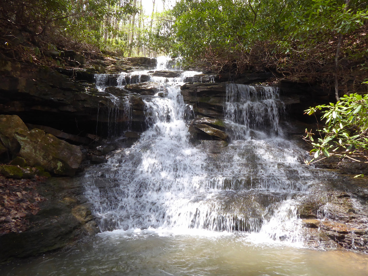 Hike To Four Waterfalls in Ohiopyle State Park, PA - Purple Lizard Maps