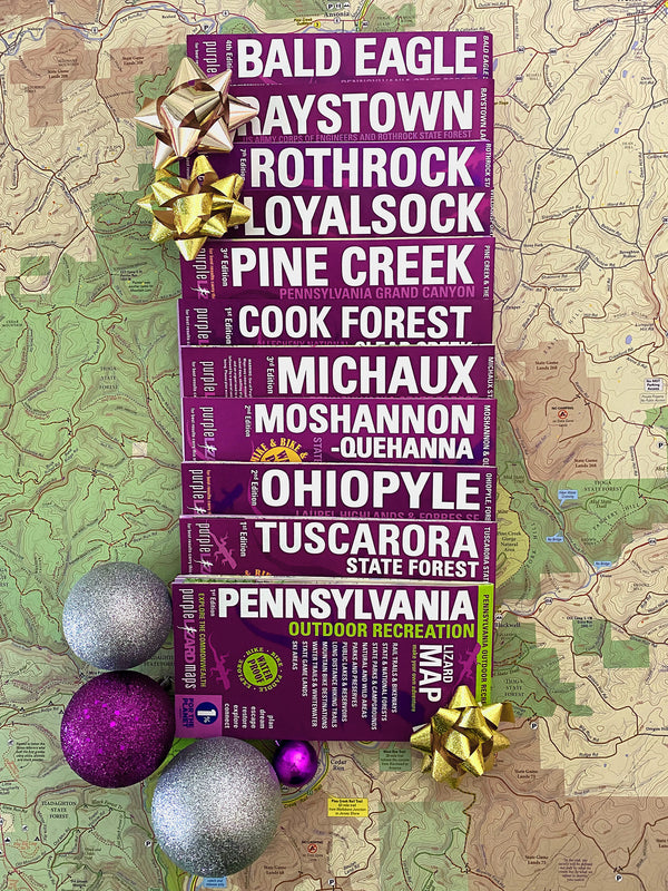 Purple Lizard Maps Pennsylvania Outdoor Adventure Pack (All 6 PA Lizard ...