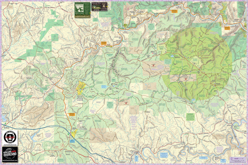 Moshannon & Quehanna Lizard Map: Hiking, Biking Trails, and more ...