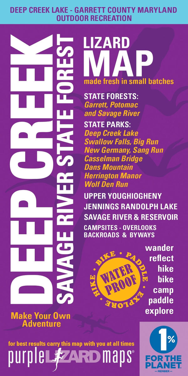 Deep Creek - Savage River State Forest: Maryland - Purple Lizard Maps